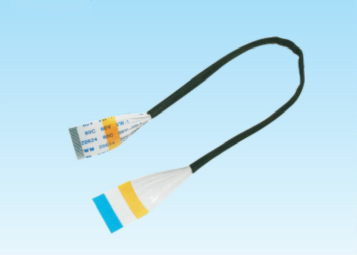 10 Pin 160mm Flat Flex Ribbon Cable 0.5mm 1.0mm Normal Pitch With Black ...