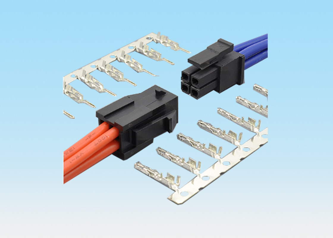 3.0mm Wire To Wire Connector Male And Female Mating Housing Black Color