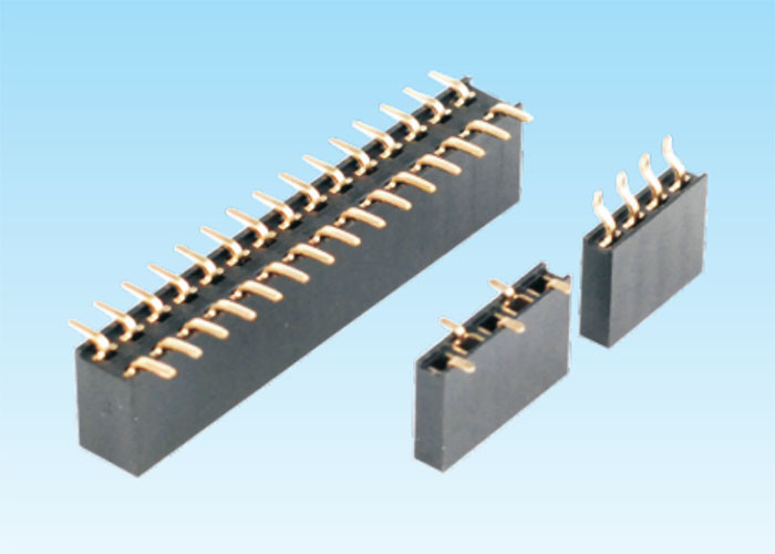 2.54mm Pitch Female Header Connector Single / Dual Row Design SMT ...